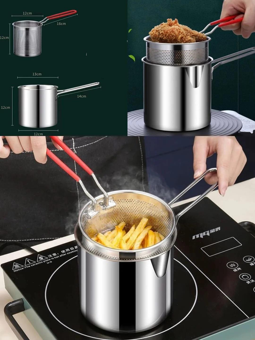 Stainless Steel Deep Fryer Frying Pot – KARTZPK